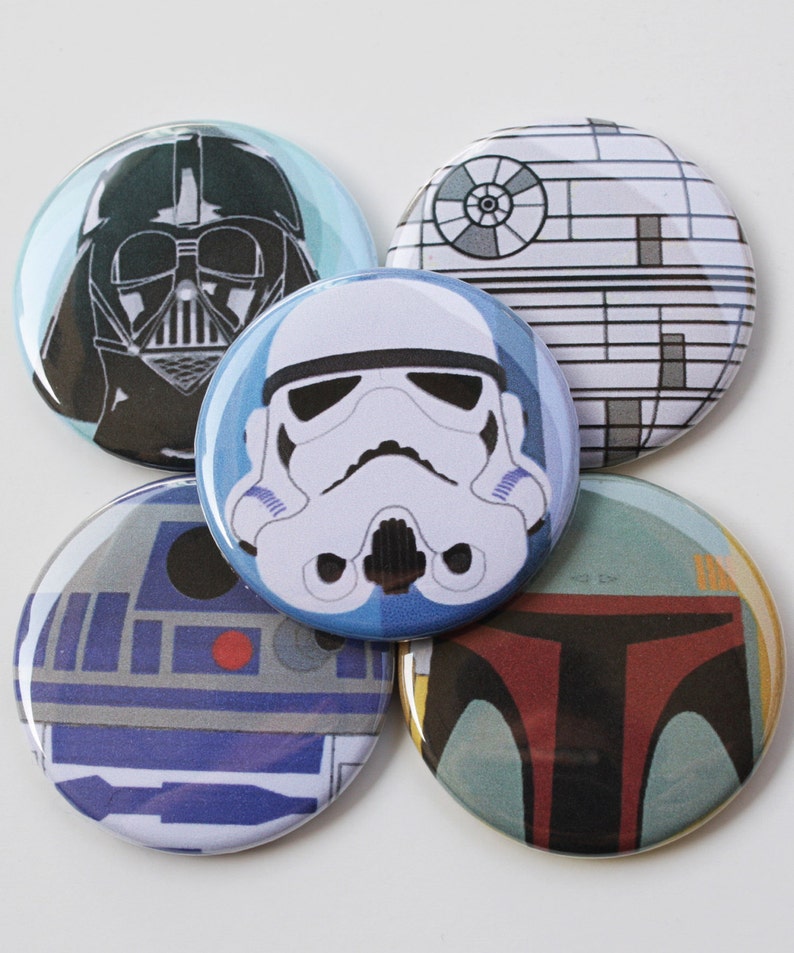 Star Wars Magnet Set Sci-fi MAGNETS Darth Vadar R2D2 | Etsy