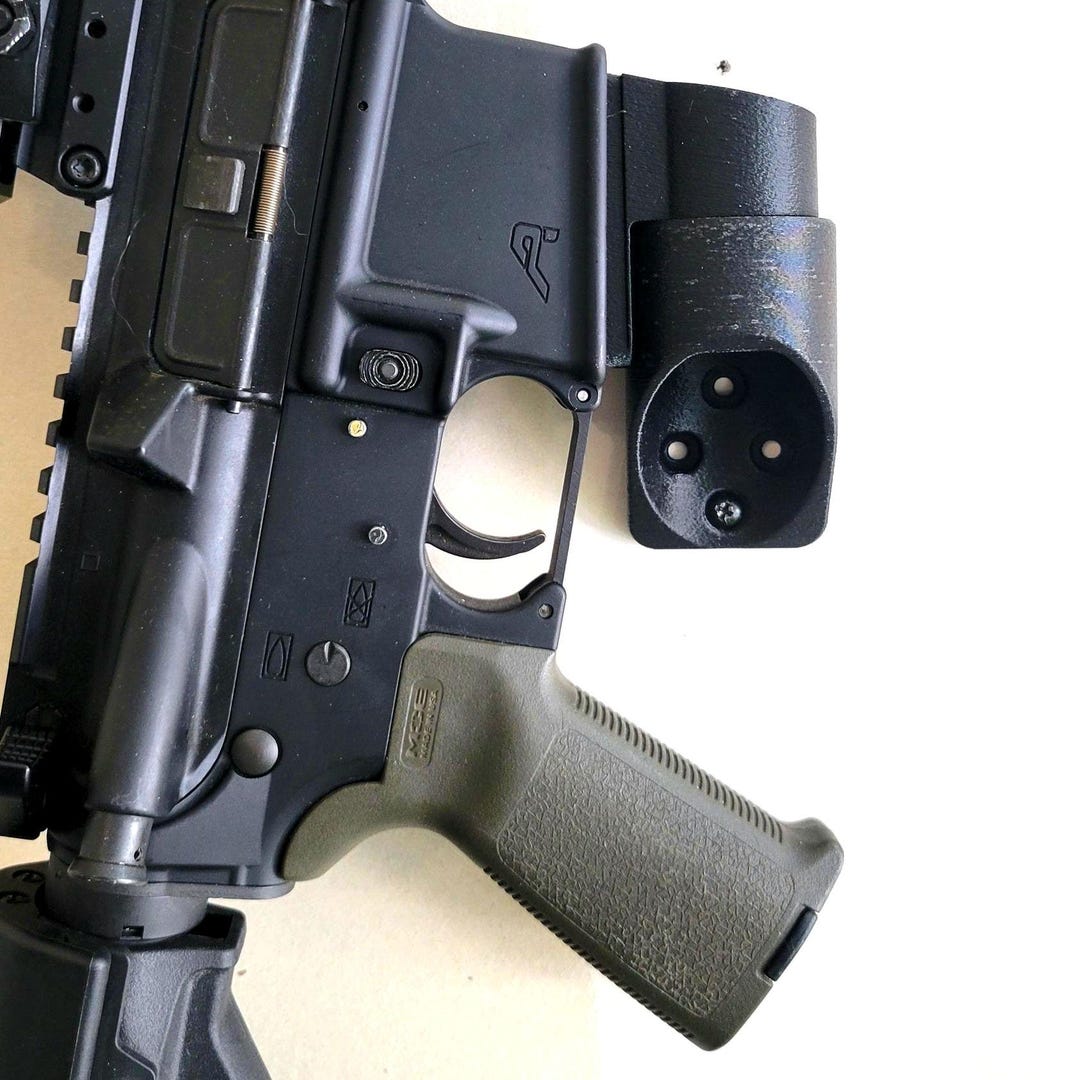 Universal Rifle Wall Swivel Mount Secure, Adjustable Firearm Display ...