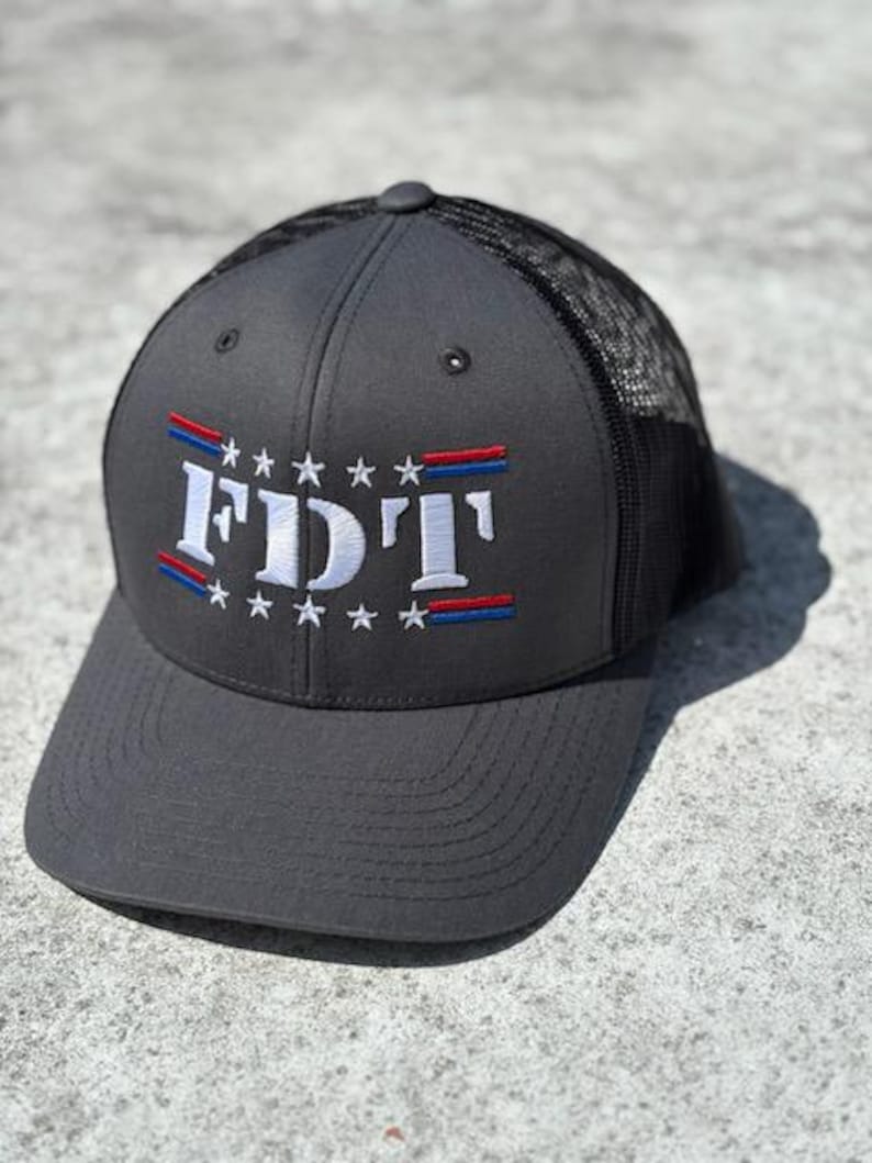FDT Hat – Anti Trump Trucker Hat, Embroidered Mesh Cap, Resist Gift for ...