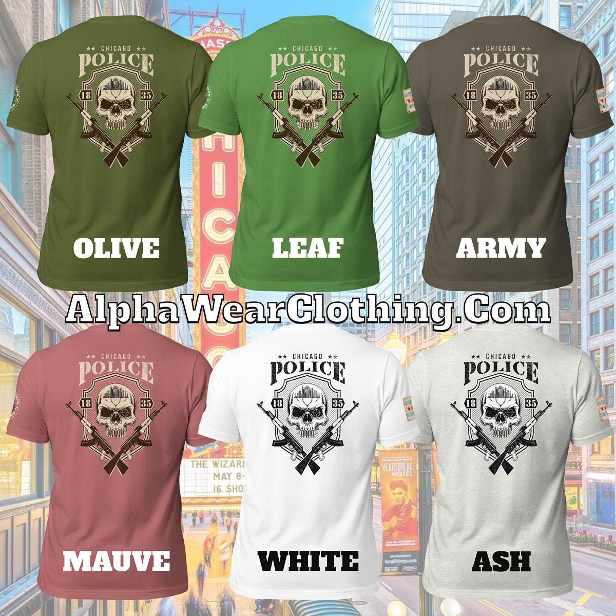 Chicago Police Tshirt for Men Clothing Gifts for Police Officers Shirts ...