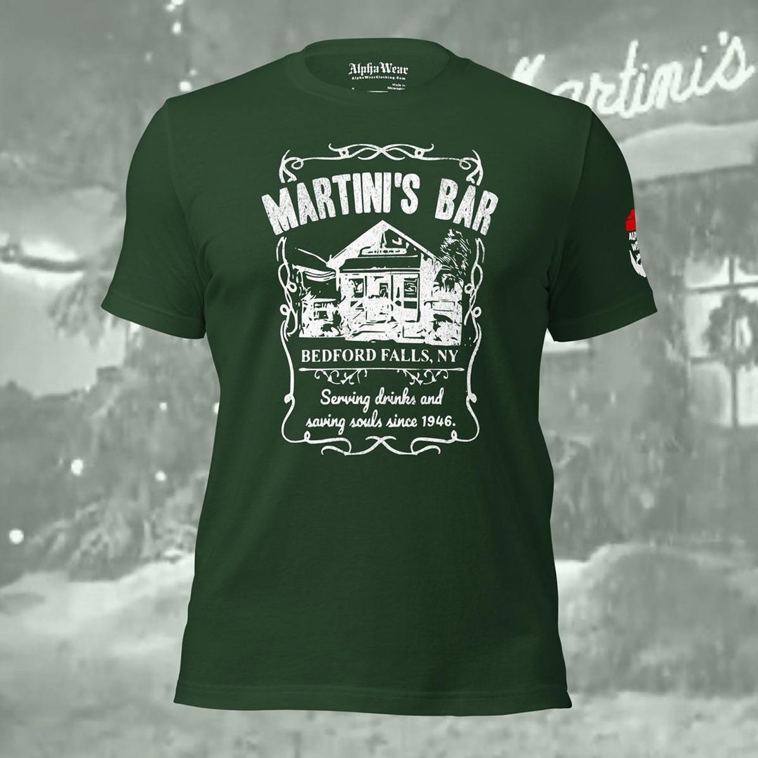 Martinis Bar Its a Wonderful Life Shirt Men Men's T-shirts Christmas ...