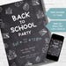 Back to School Party Invitation Template, Editable Printable Bash ...