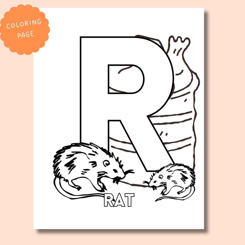 Alphabet Tracing Worksheets Halloween ABC, Letter R Coloring Activity ...