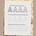 Tracing Letter Coloring Pages, Letter A Alphabet Activities, Teacher ...