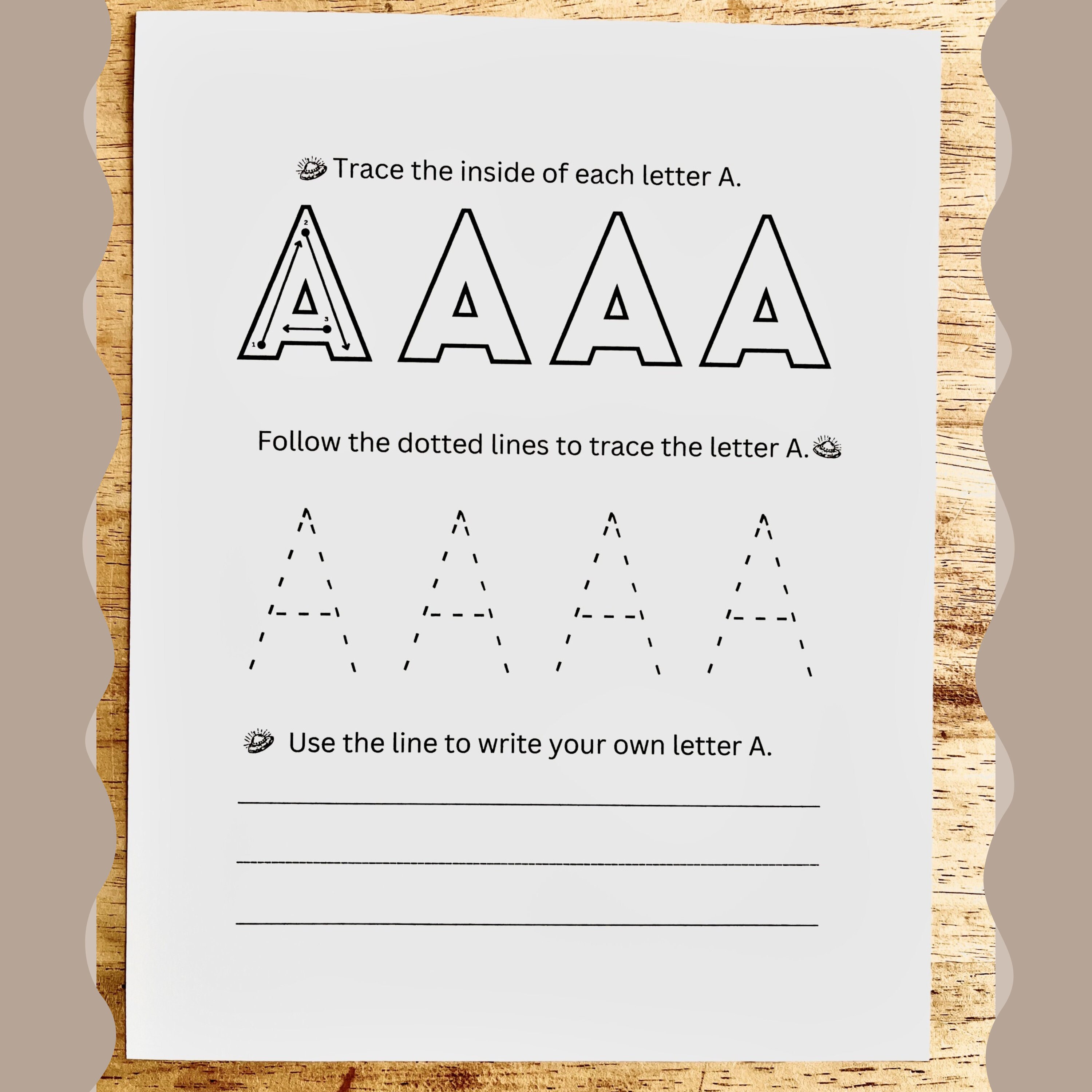 Tracing Letter Coloring Pages, Letter A Alphabet Activities, Teacher ...