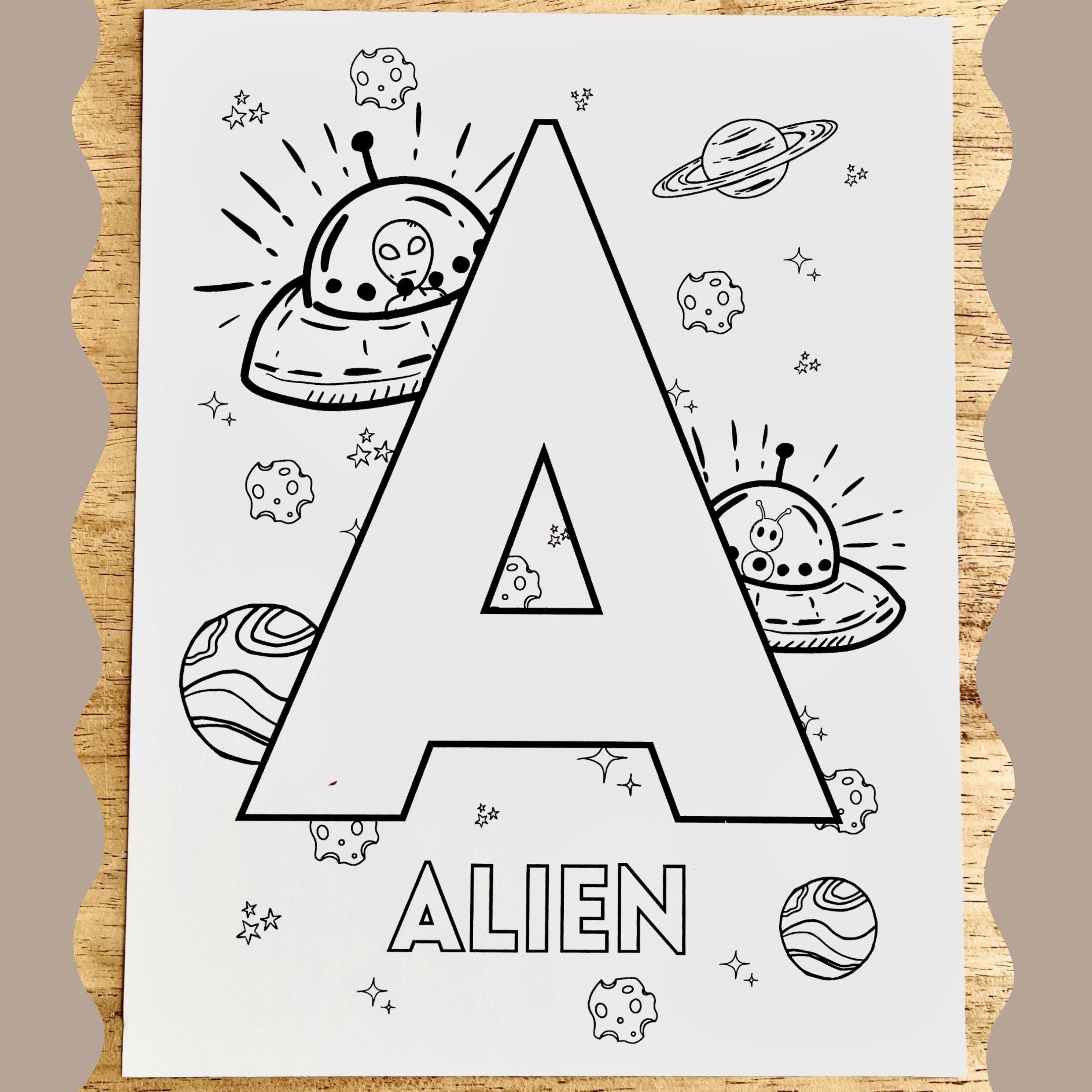 Tracing Letter Coloring Pages, Letter A Alphabet Activities, Teacher ...