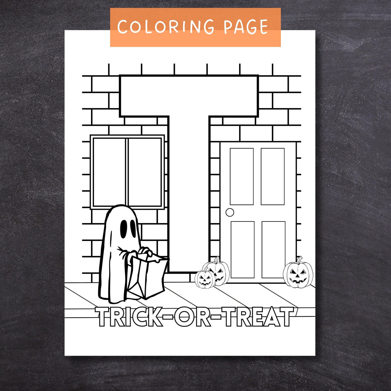 Halloween Letter T Tracing Handwriting Practice Worksheets, Trick or ...