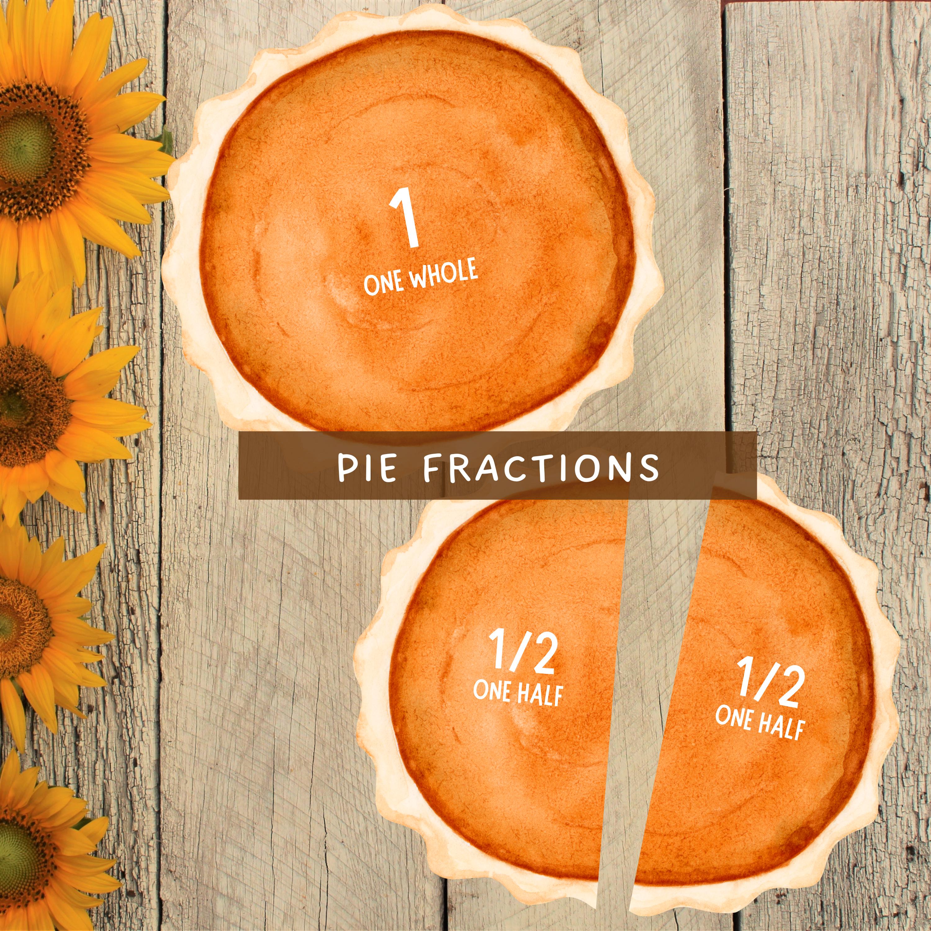 Pie Fraction Preschool Fall Math Activity | Thanksgiving Homeschool ...