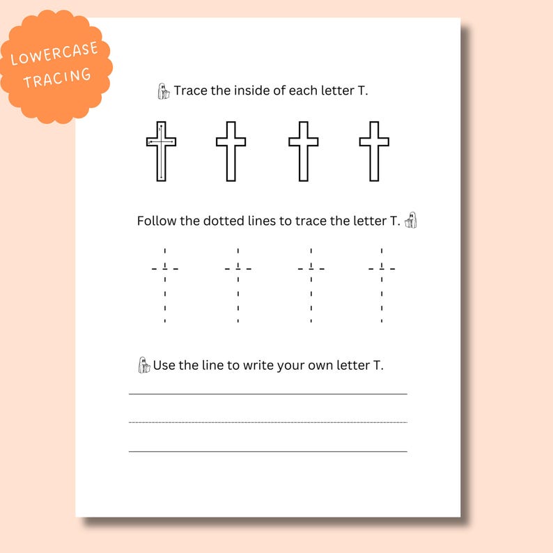 Alphabet Tracing Worksheets Halloween ABC, Letter T Coloring Activity ...