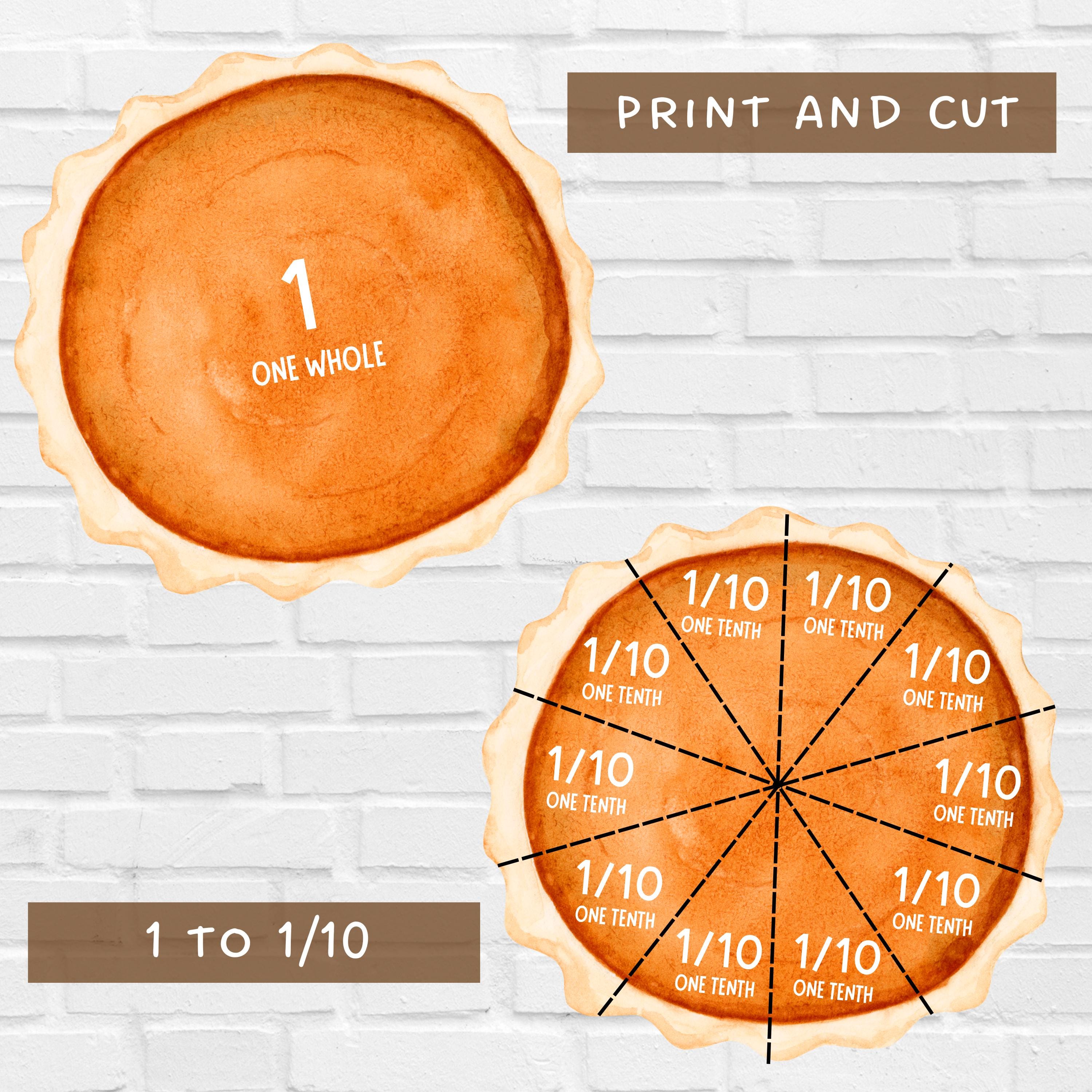 Pie Fraction Preschool Fall Math Activity | Thanksgiving Homeschool ...
