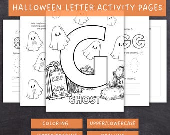 Halloween Letter S Tracing Handwriting Practice Worksheets, Skeleton ...