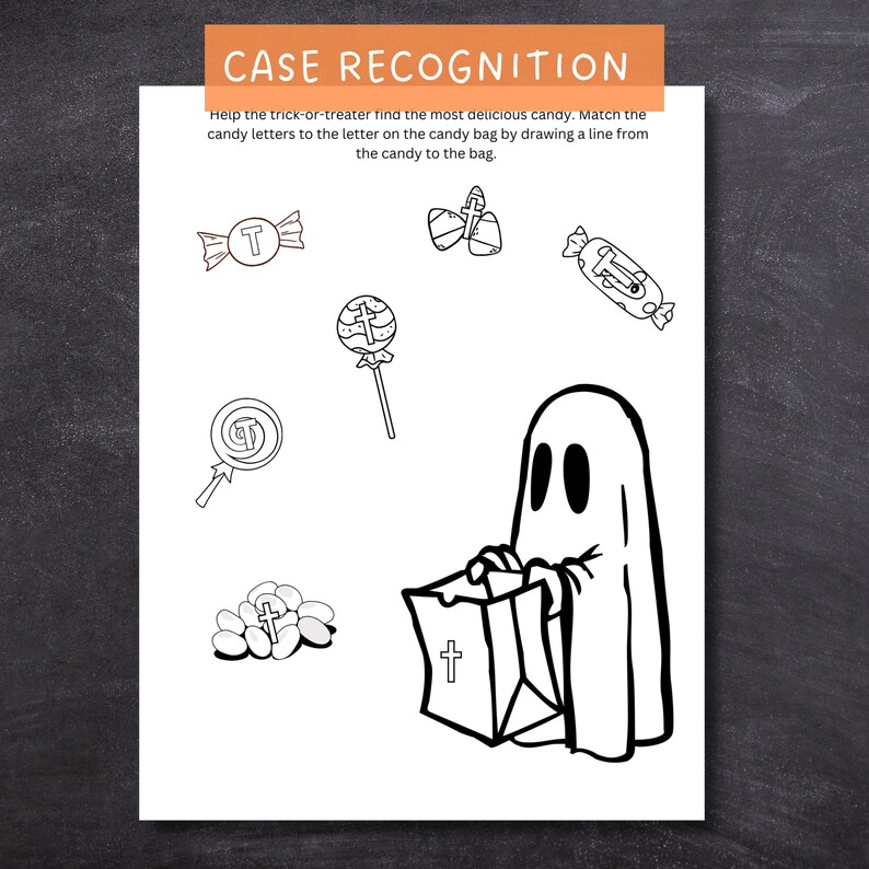 Halloween Letter T Tracing Handwriting Practice Worksheets, Trick or ...