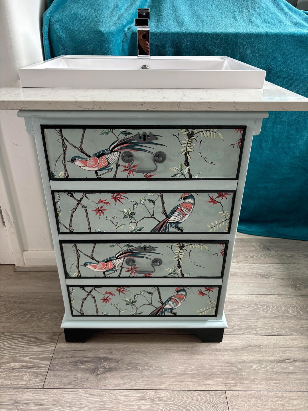 This is a Unique Free Standing Sink Unit With Two Deep Draws , Complete ...