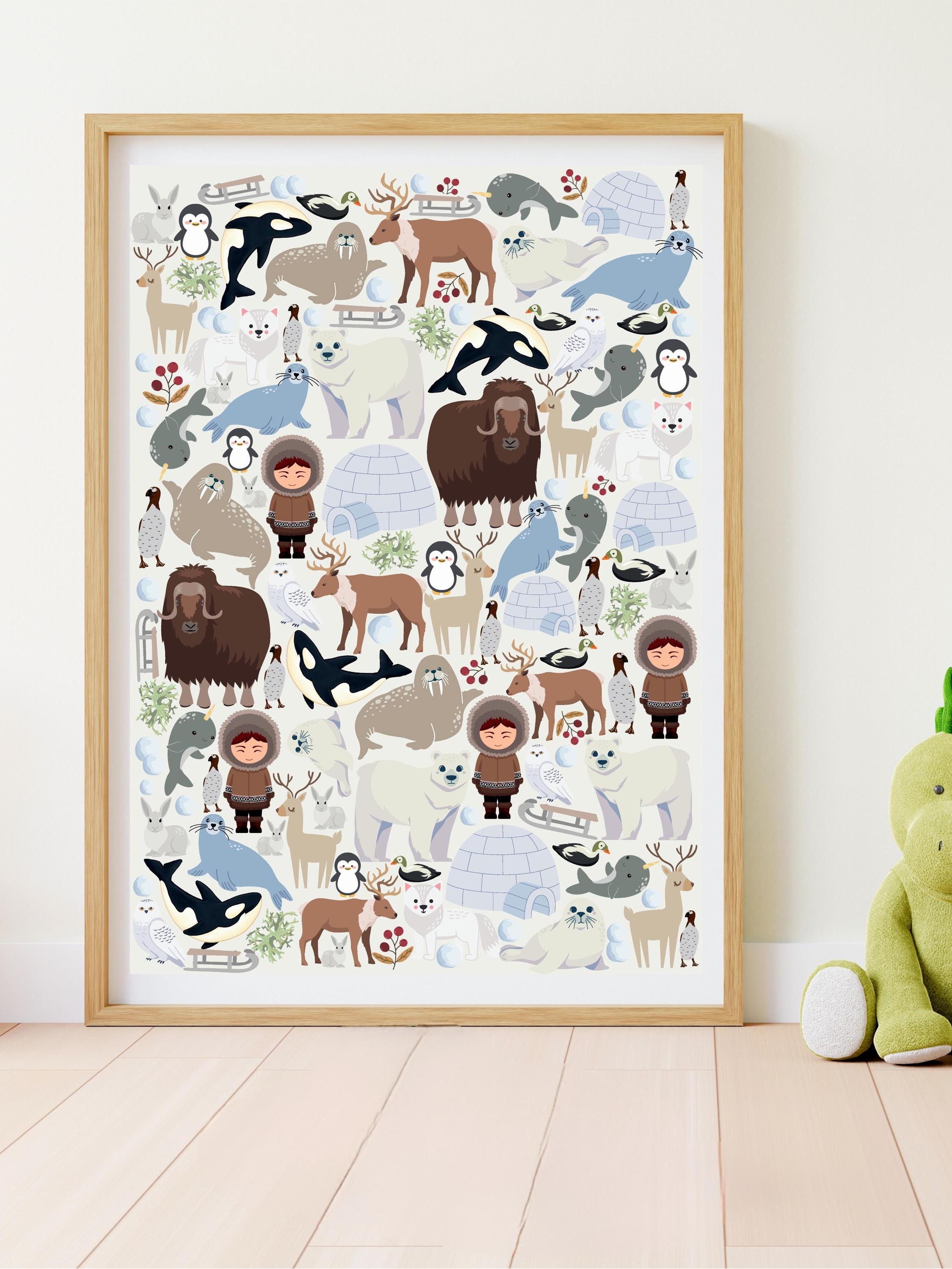 I Spy Game Poster for Kid Room. Educational ABC and Numbers Print Set ...