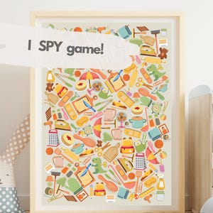 Educational ABC and Numbers Posters for Kids. I Spy Game Print in ...