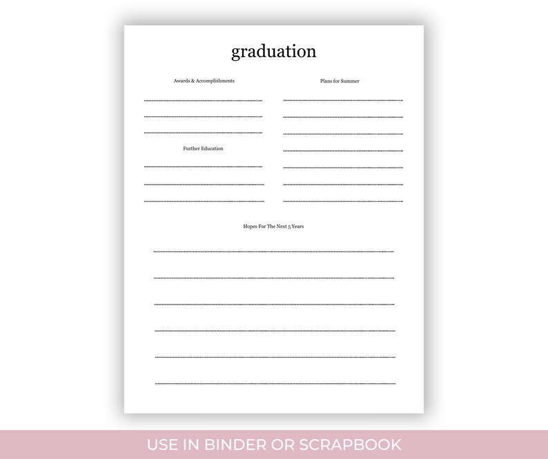 School Memory Book and Keepsake Journal Prek - Grade 12, Girls - Etsy