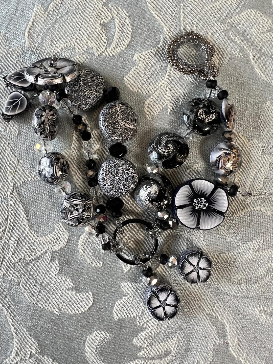 Black and White Wish Bracelet - Etsy