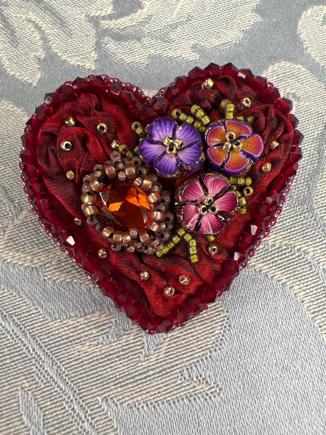 Sweet Heart Brooch - Etsy