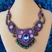 Evening Storm Shibori Necklace - Etsy