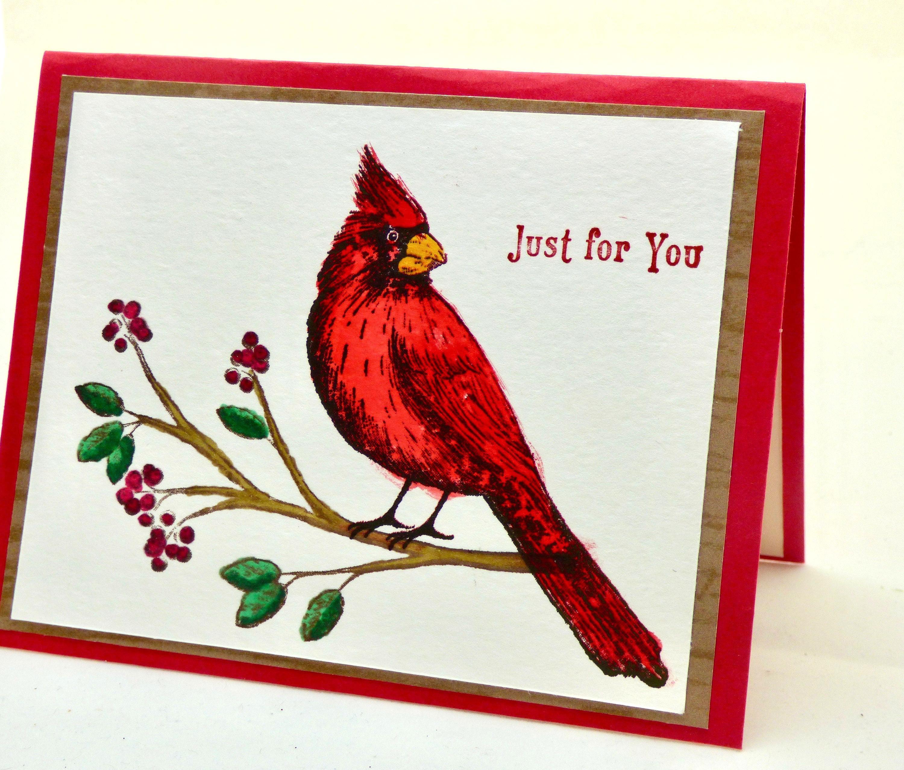 Personalized Cardinal Birthday Card: Watercolor Red Bird Greeting - Etsy