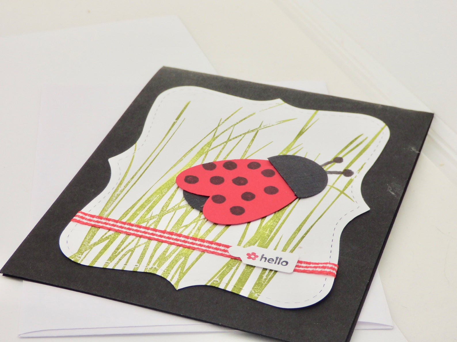 Lady Bug Card Lady Bug Greetings Blank Card Handmade Card - Etsy