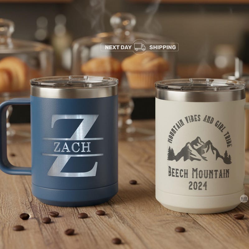 Custom Logo Mugs Engraved - Etsy