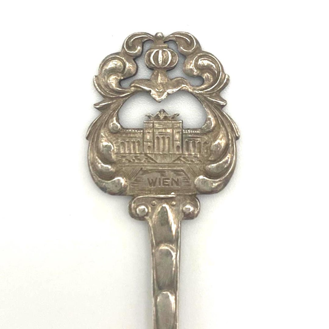Vintage Silver Souvenir Spoon WIEN Vienna - Etsy