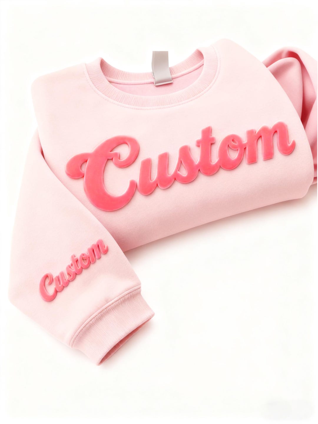 Personalized Puff Print Sweatshirt,custom 3D Raised Text Hoodie ...
