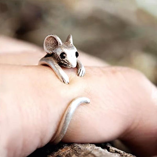 Silver Mouse - Etsy