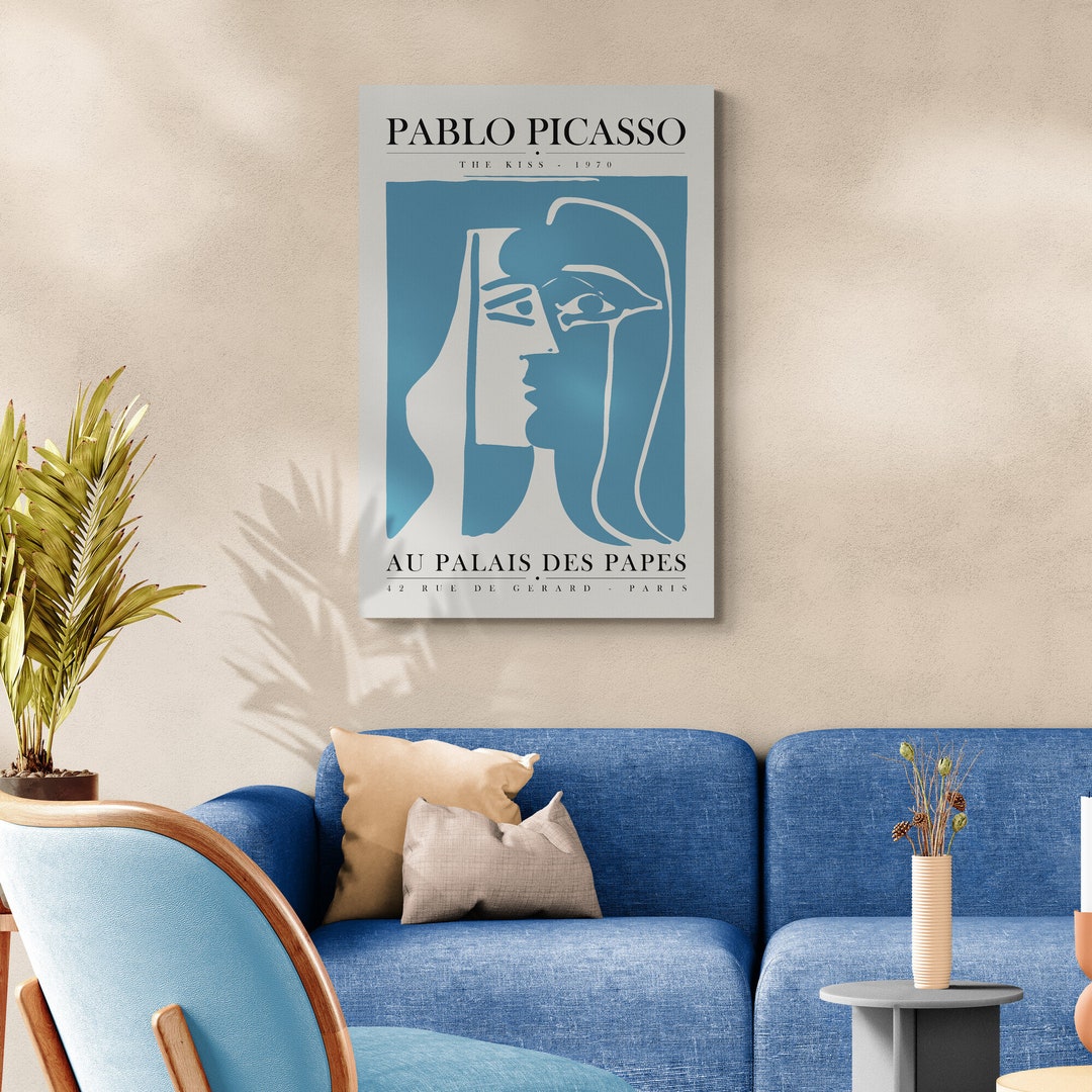 Pablo Picasso Kiss, Picasso Paintings, Picasso Drawing, Rolled Poster ...