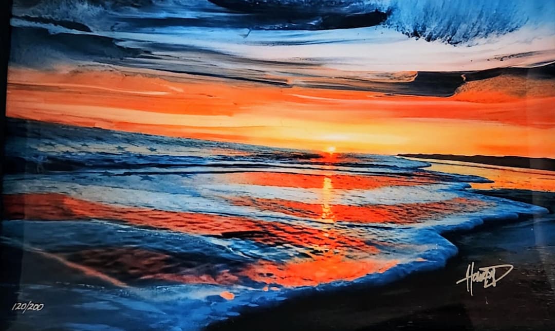 Ashton Howard 'american Shores' Signed Aluminum Print - Framed - Etsy