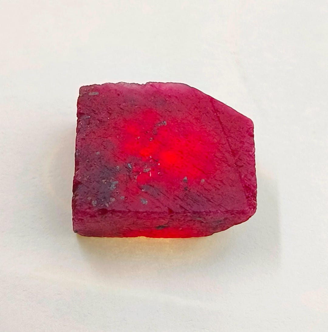 Natural Red Ruby African Cube Rough Loose Gemstone African Ruby Red ...