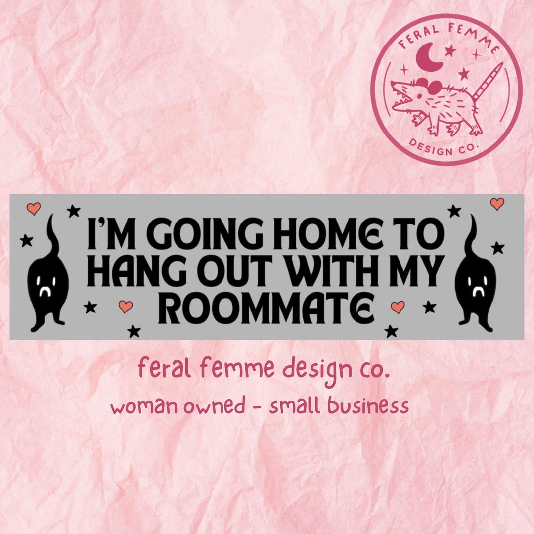 Stardew Valley Krobus Bumper Sticker | Stardew Krobus Roommate Funny ...