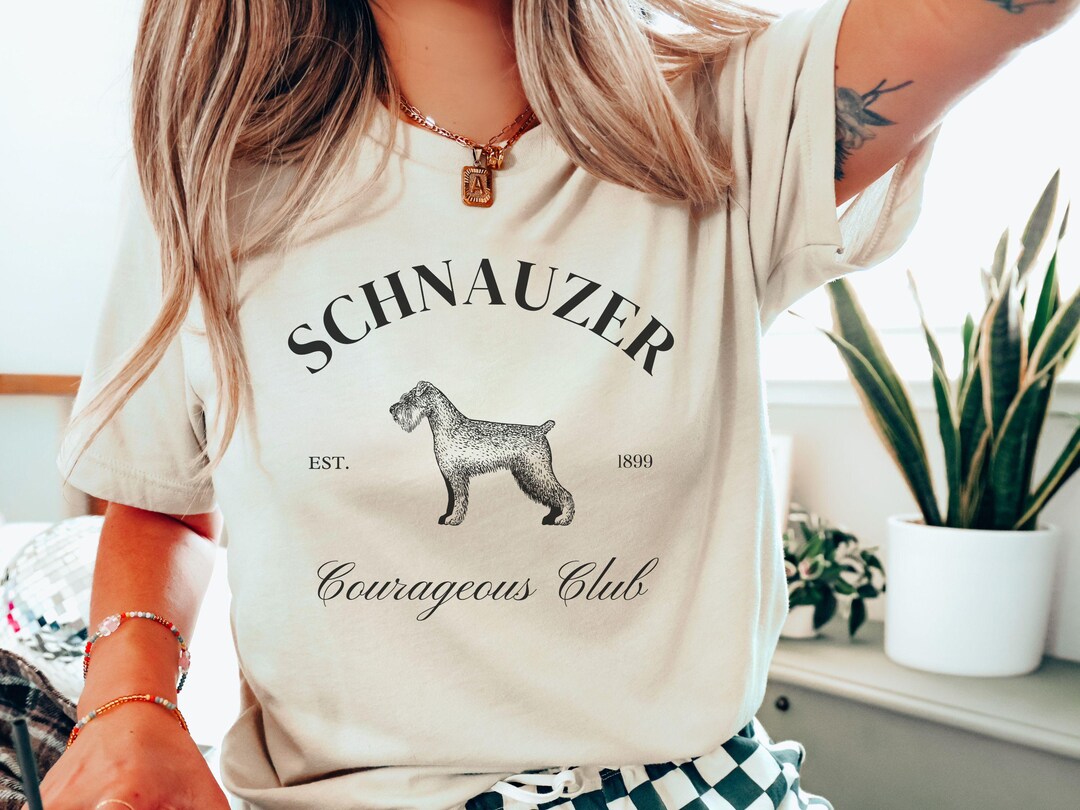 Schnauzer Shirt Social Club T-shirt, Schnauzer T-shirt, Schnauzer Mom ...