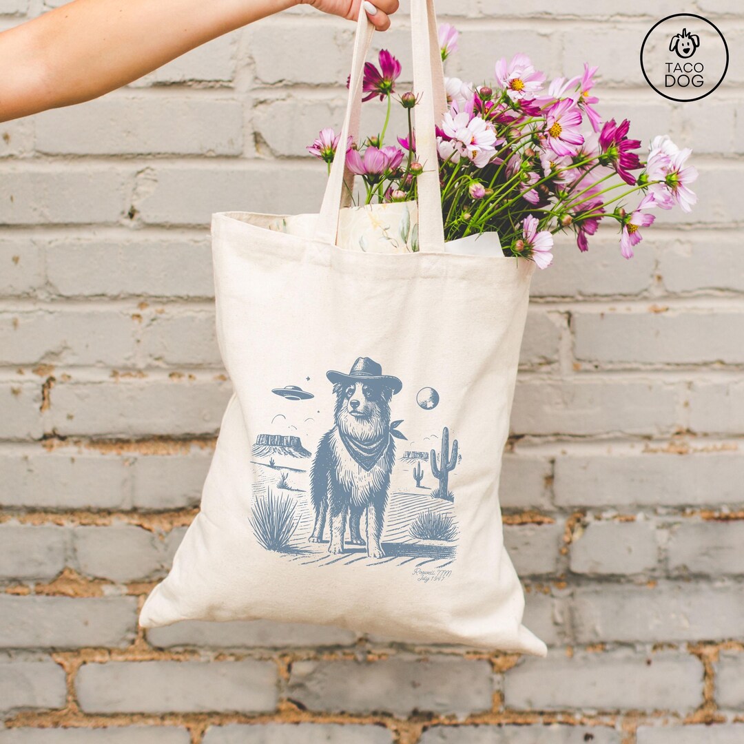 Australian Shepherd, Aussie Tote Bag, Cowboy Aussie, Aussie Gift ...