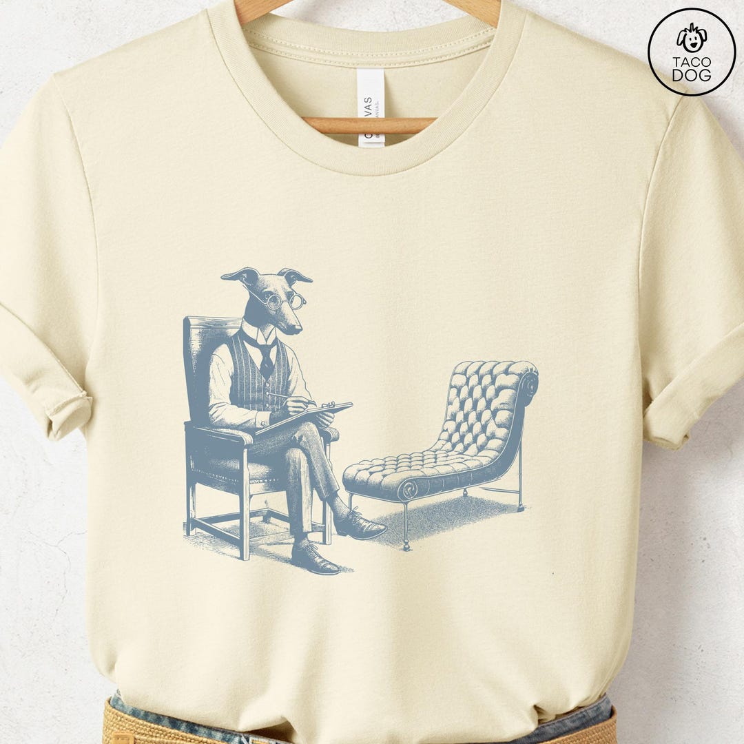 Italian Greyhound Whippet Shirt Vintage Dog Therapist Funny Tshirt ...