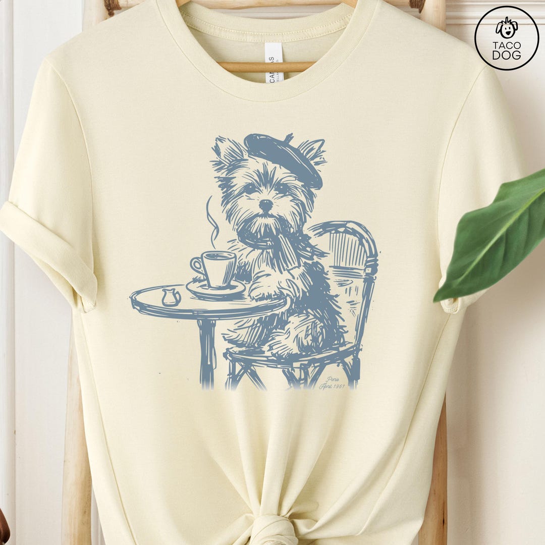Yorkshire Terrier, Yorkie Paris, Vintage Dog Shirt, Funny Tshirt, Funny ...