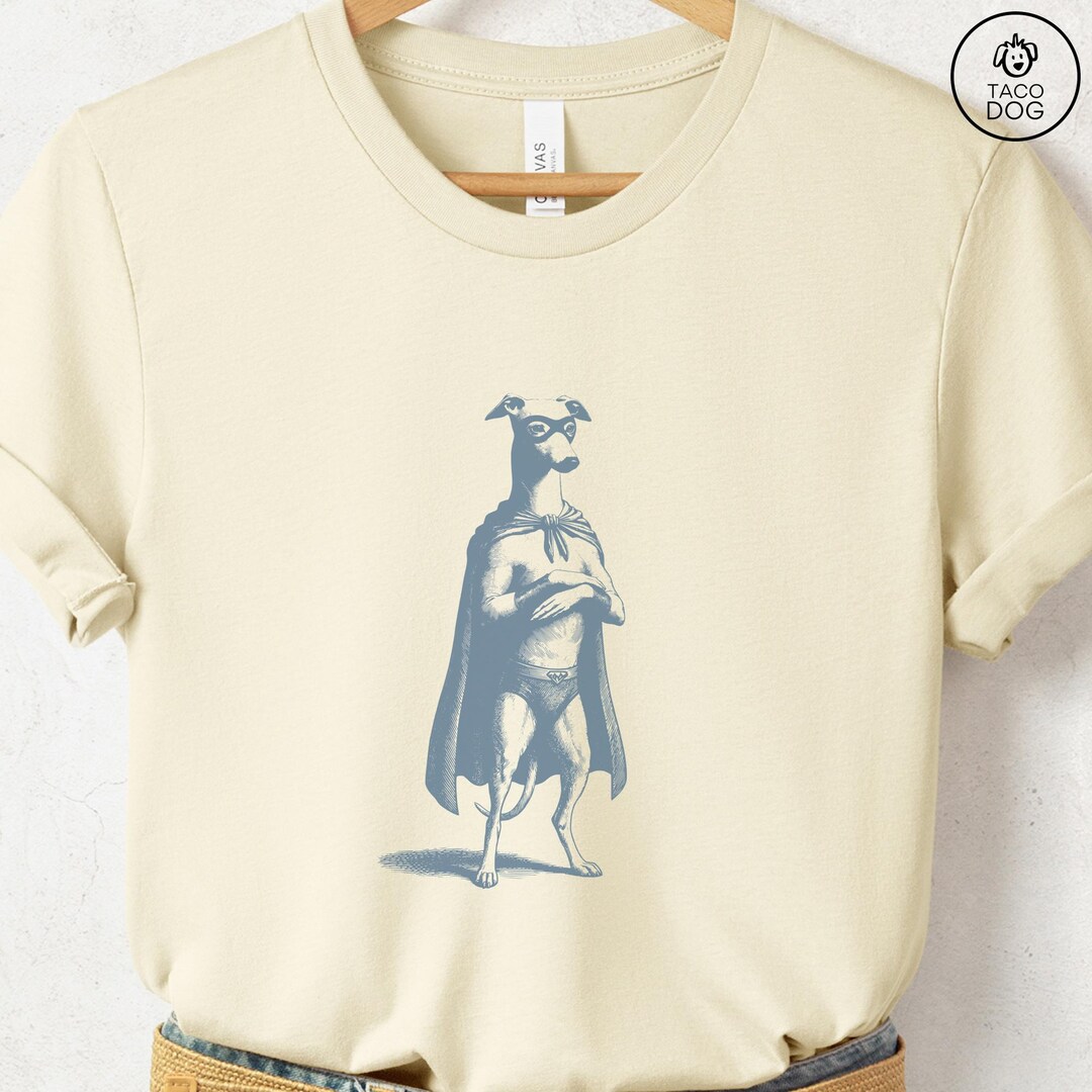 Italian Greyhound Whippet Reluctant Hero Shirt - Superhero T-shirt ...