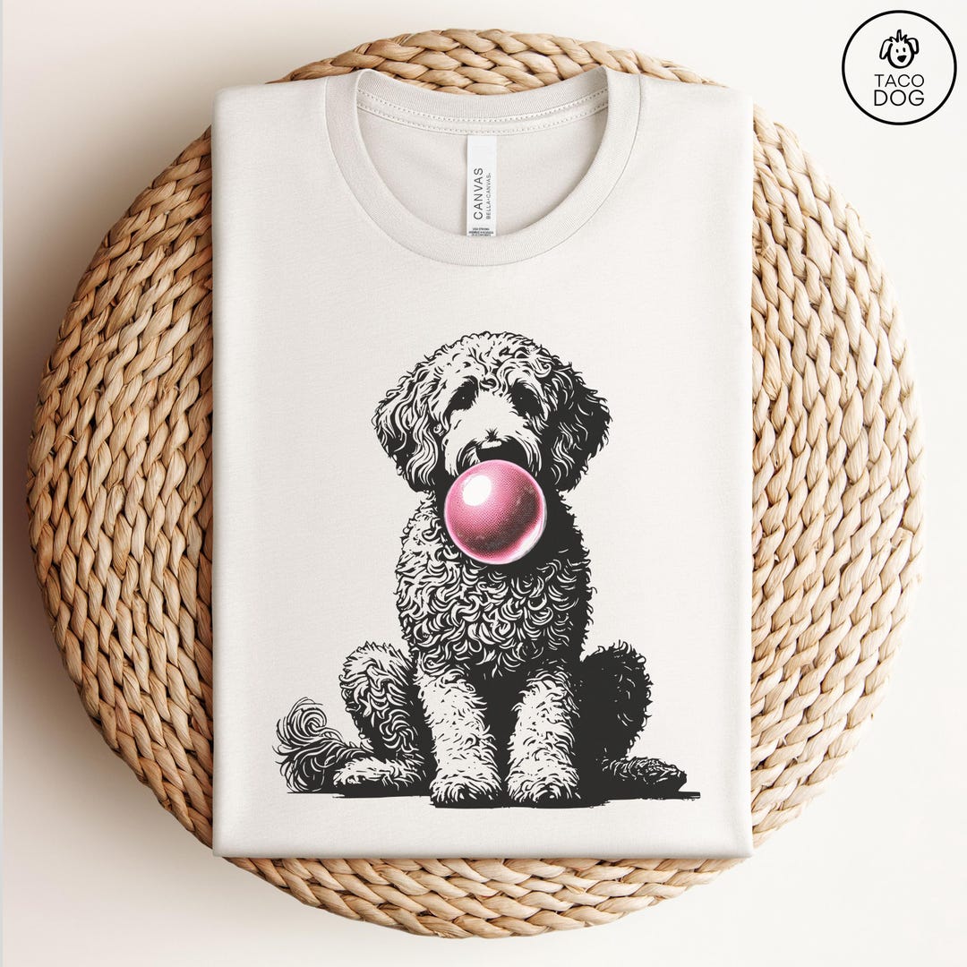 Cavapoo Shirt, Cavapoo Bubble Gum T-shirt, Funny Dog Shirt, Vintage Dog ...
