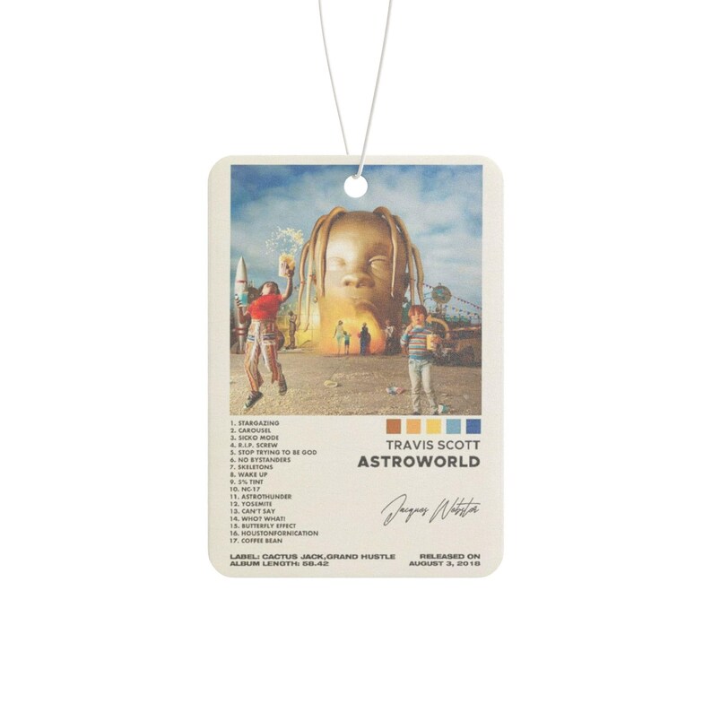 Travis Scott Astroworld Album Cover Car Air Freshener - Etsy