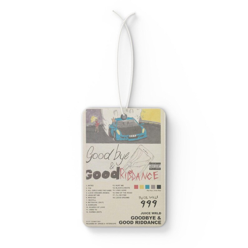 Juice Wrld Goodbye & Good Riddance Car Air Freshener - Etsy
