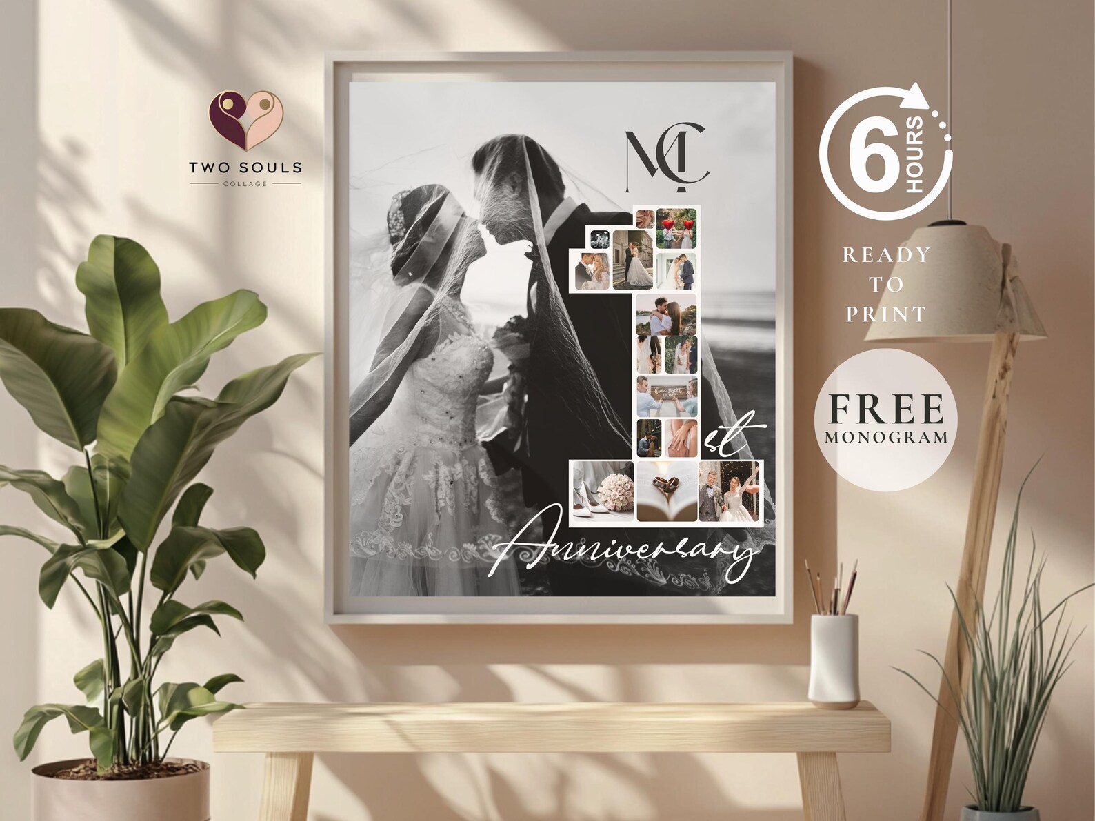 Custom Couples Gift, Custom Photo Collage Valentine Gift Family ...