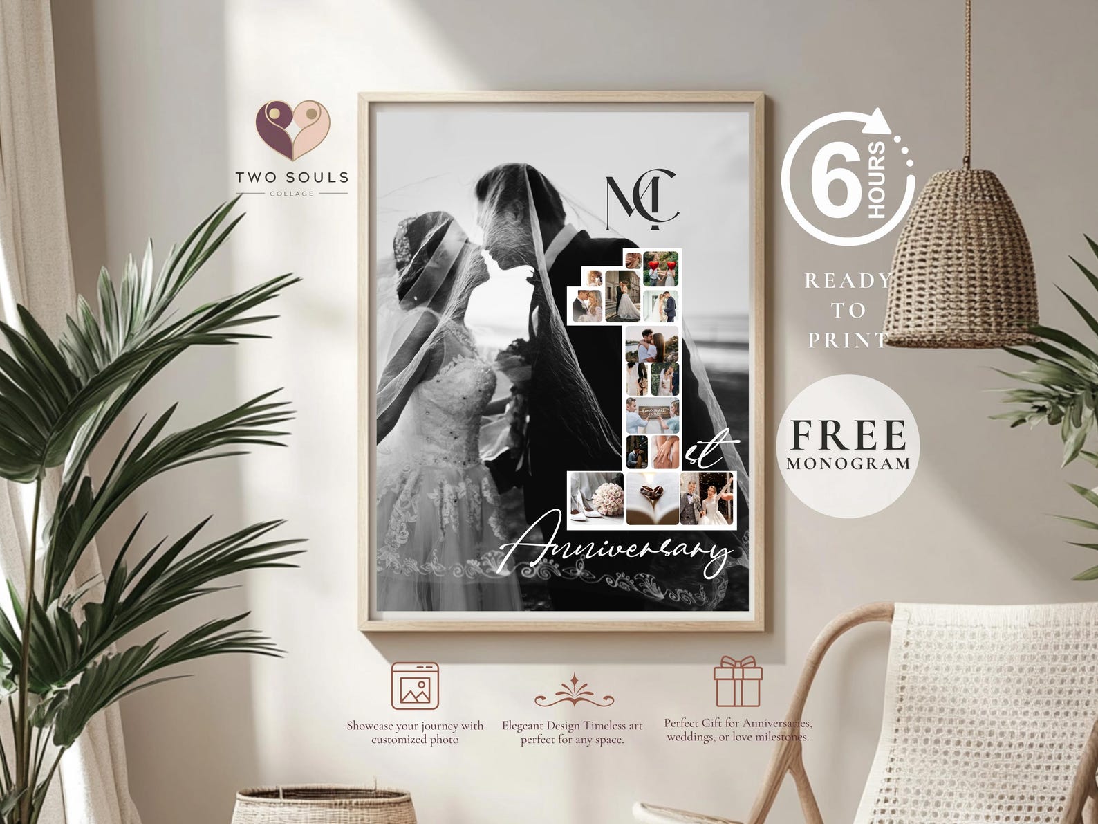 Custom Couples Gift, Custom Photo Collage Valentine Gift Family ...