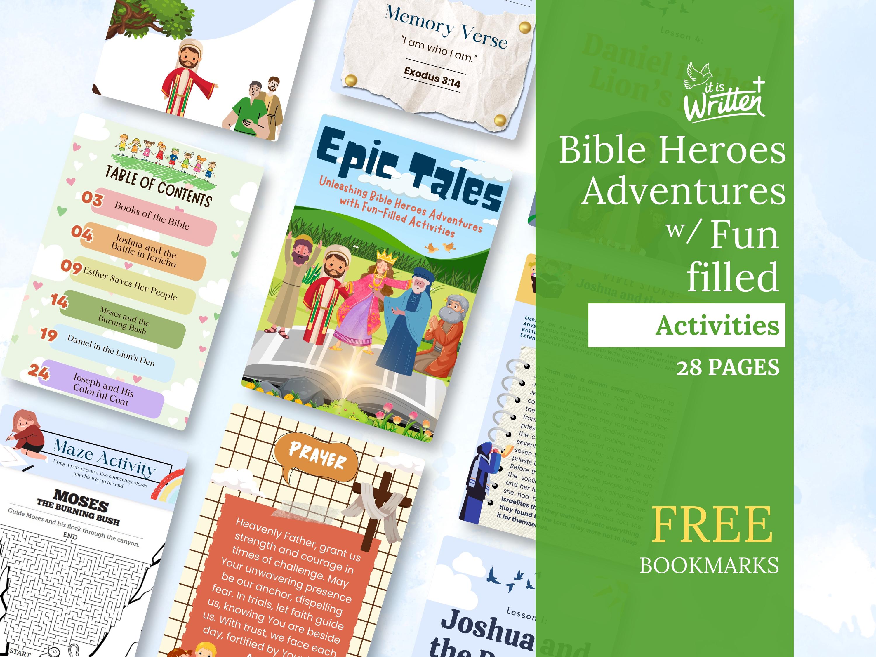 Sunday School Lessons Bible Heroes Adventures Fun Filled Activities ...