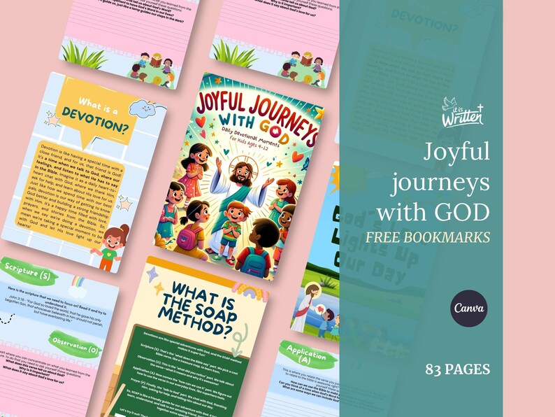 Devotions for Kids Printable Daily Journal for Kids Edit-in-canva Free ...