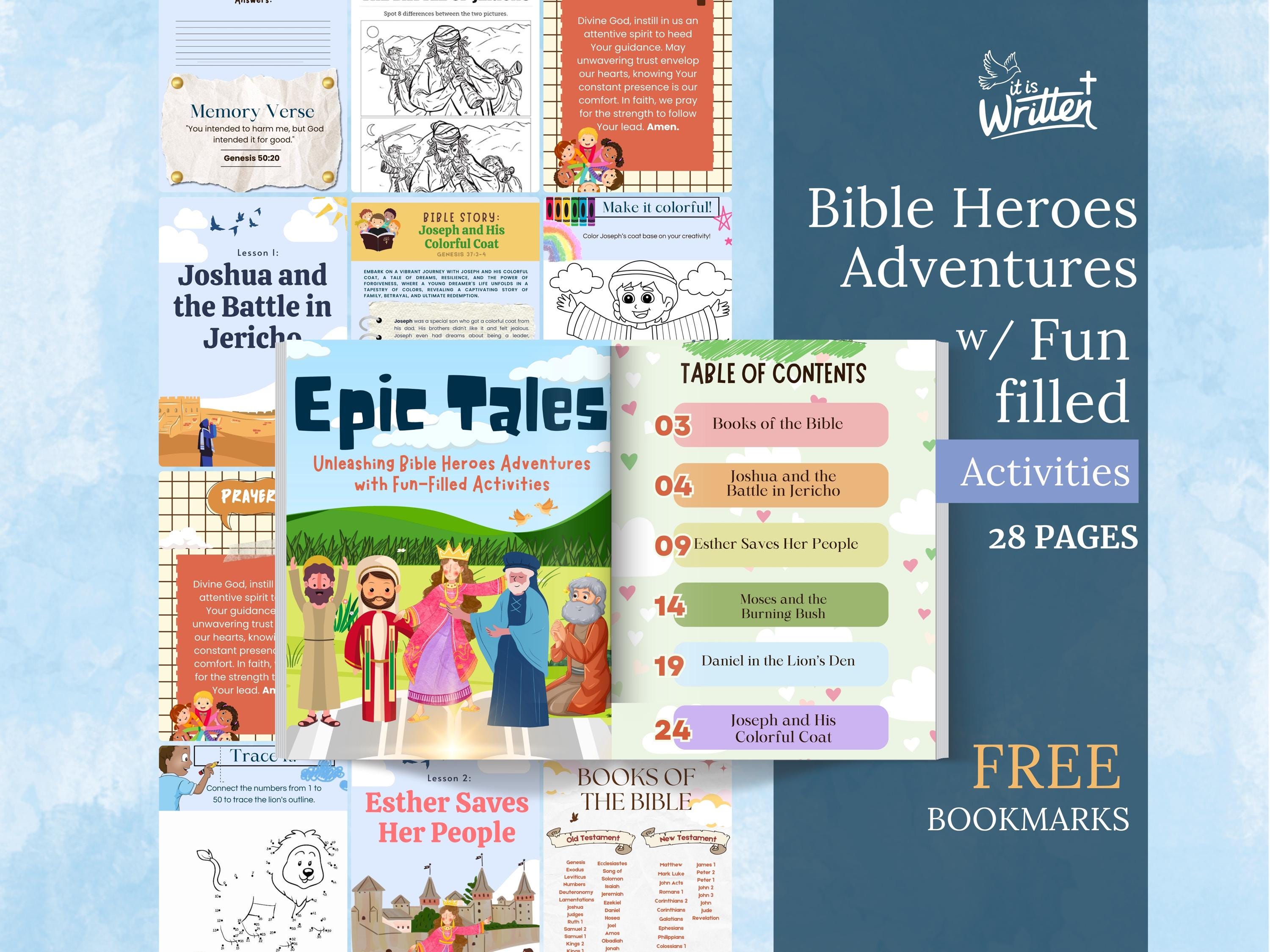 Sunday School Lessons Bible Heroes Adventures Fun Filled Activities ...