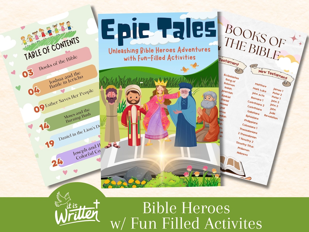 Sunday School Lessons Bible Heroes Adventures Fun Filled Activities ...