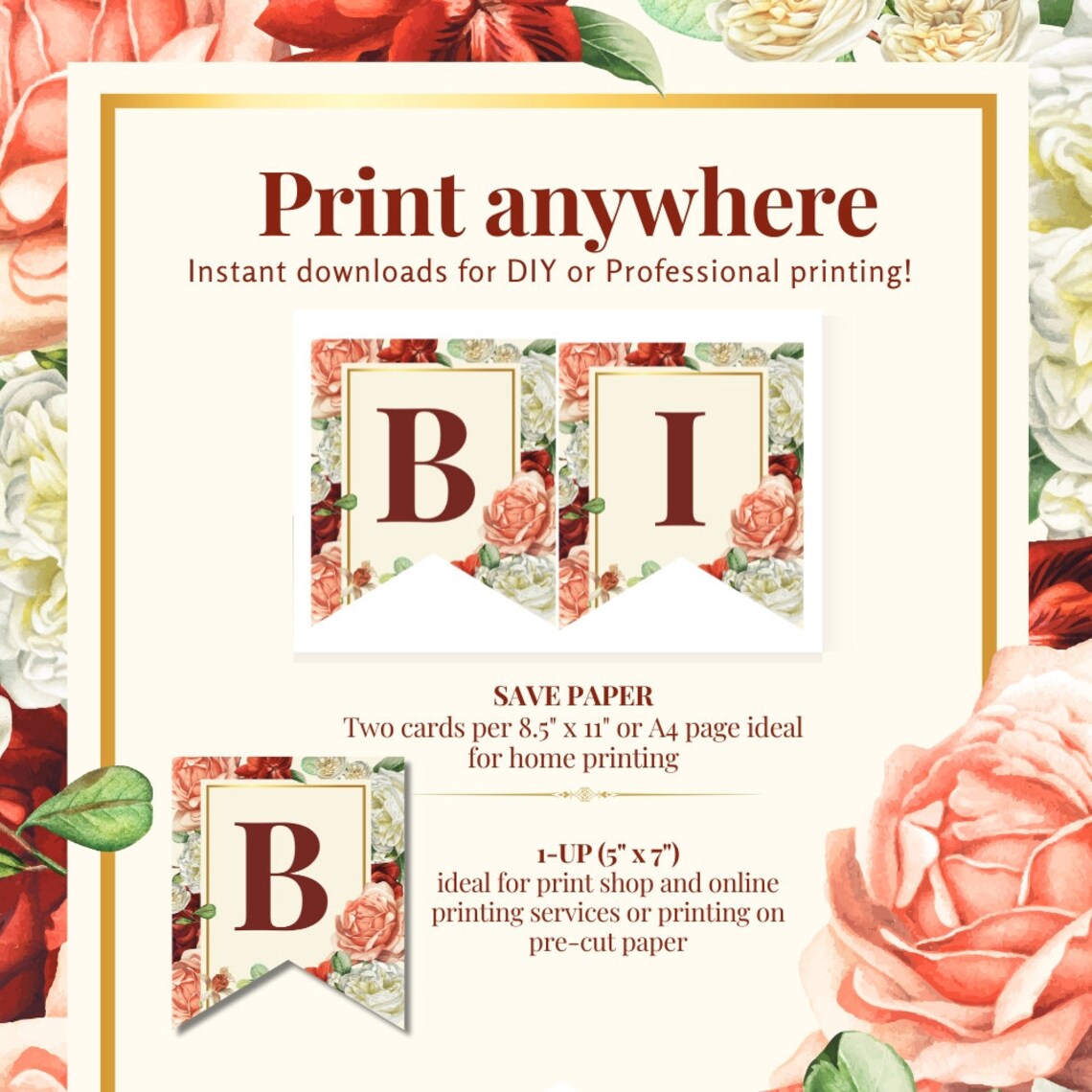 Cute Printable Banner, Birthday Party,shower Decoration,event Decor ...