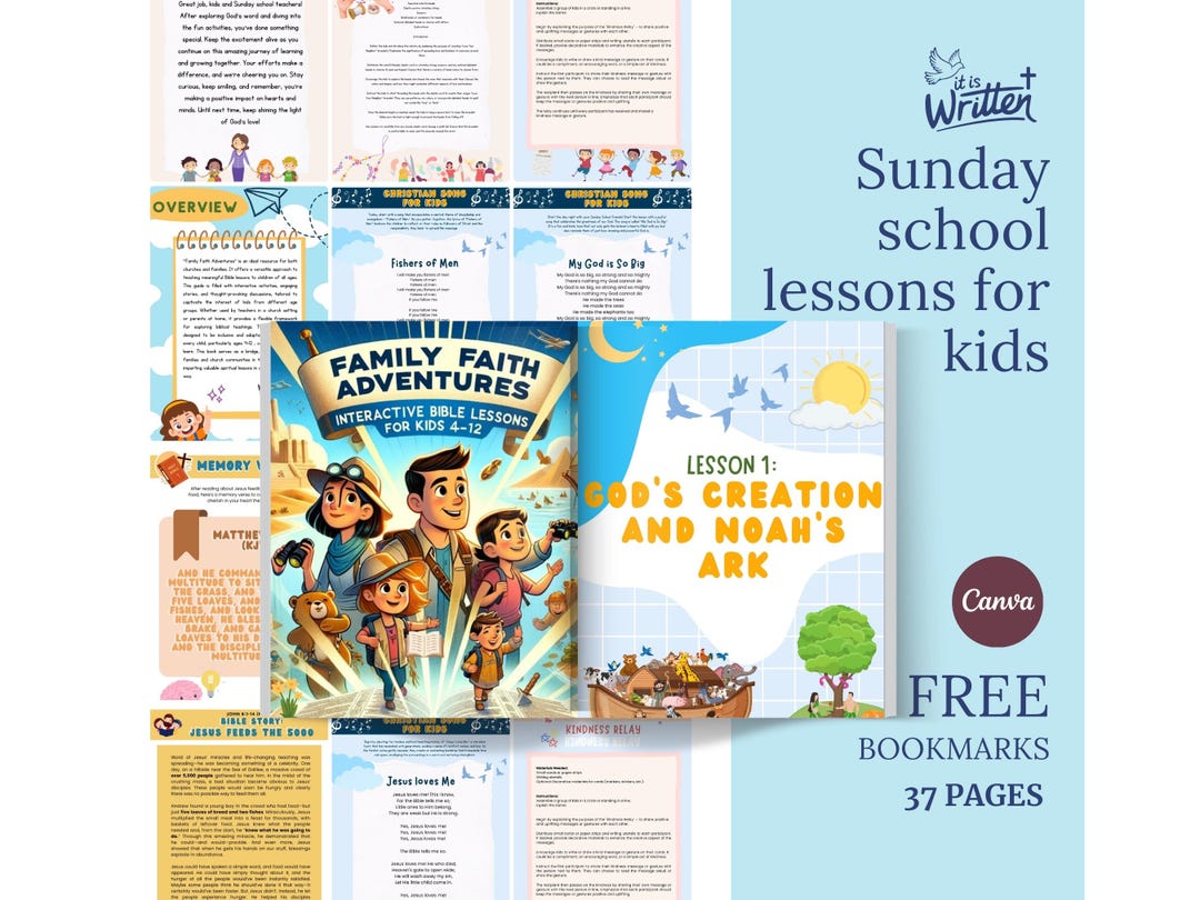 Kids Bible Lessons | Sunday School Worksheets, Christian Printables ...