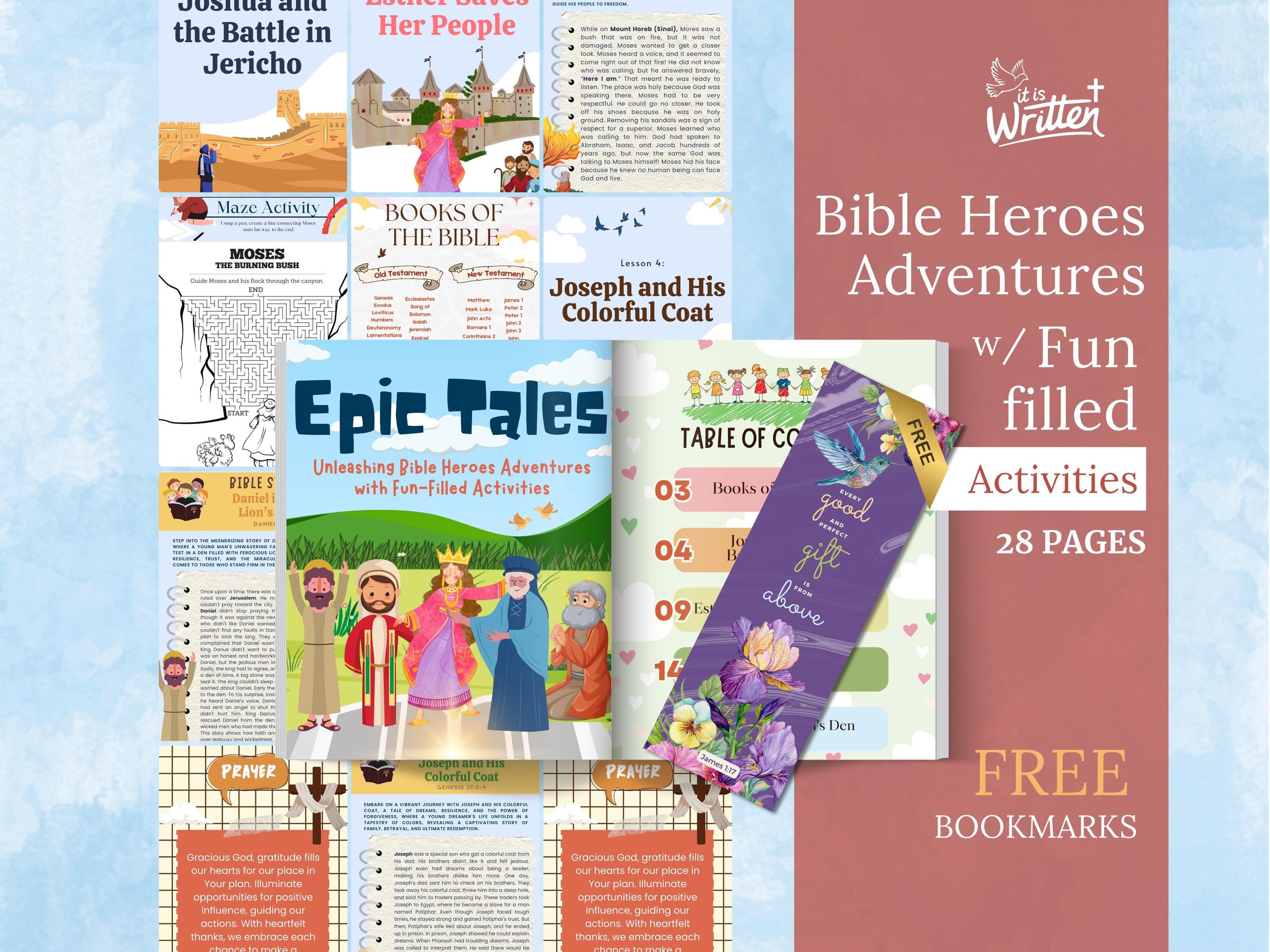 Sunday School Lessons Bible Heroes Adventures Fun Filled Activities ...